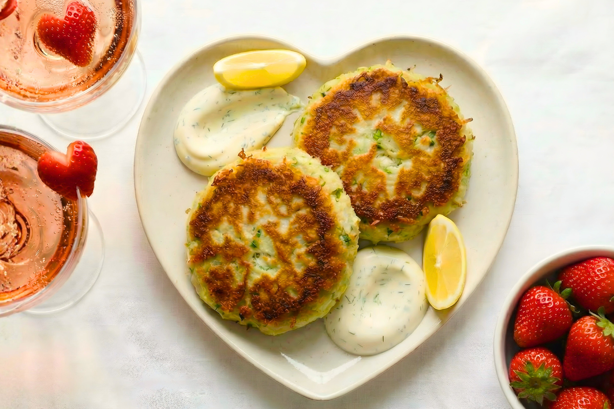 The Perfect Valentine’s Day Menu: Crab Cakes and Sparkling Wine