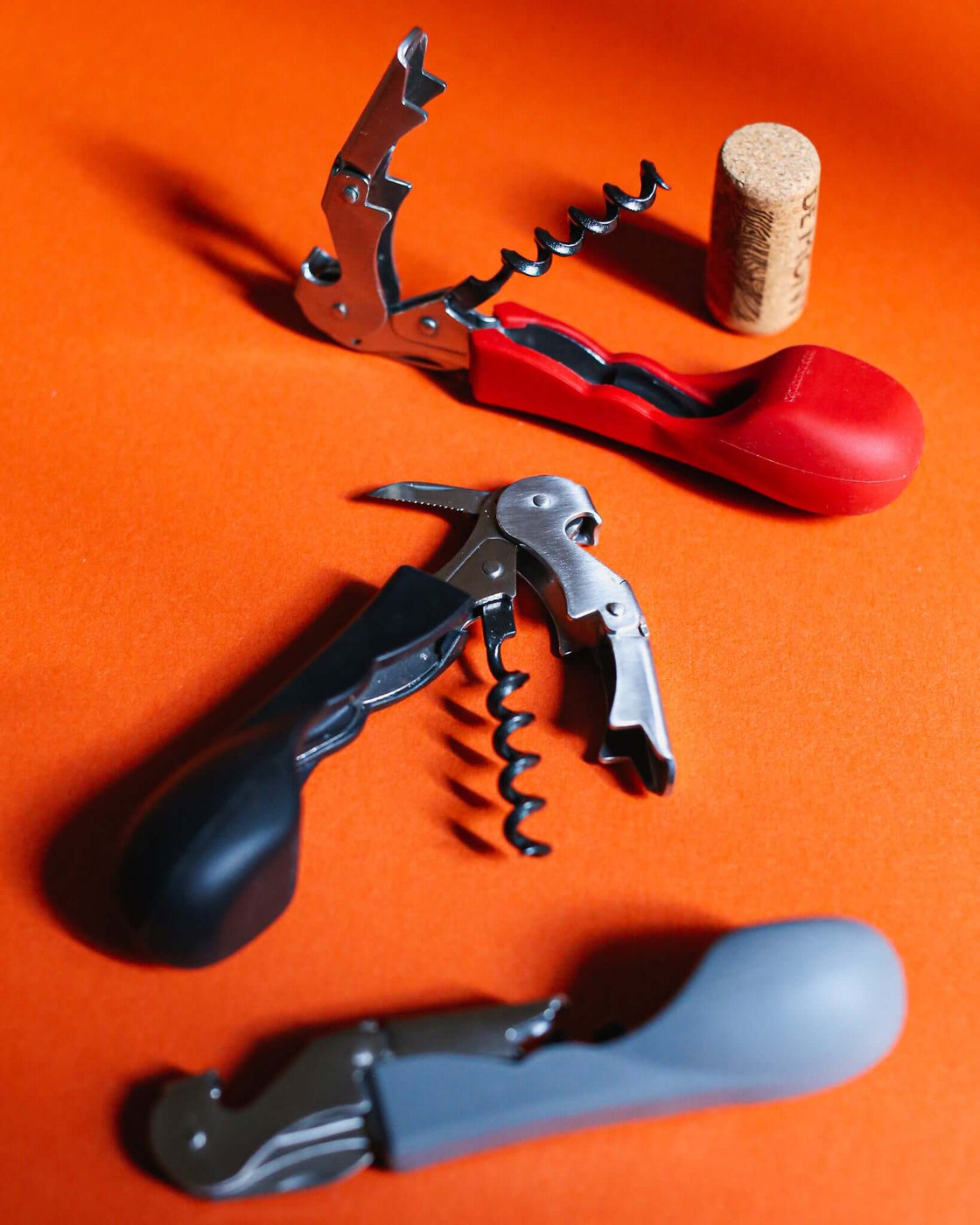 Silicone Handled Corkscrew - Ergonomic