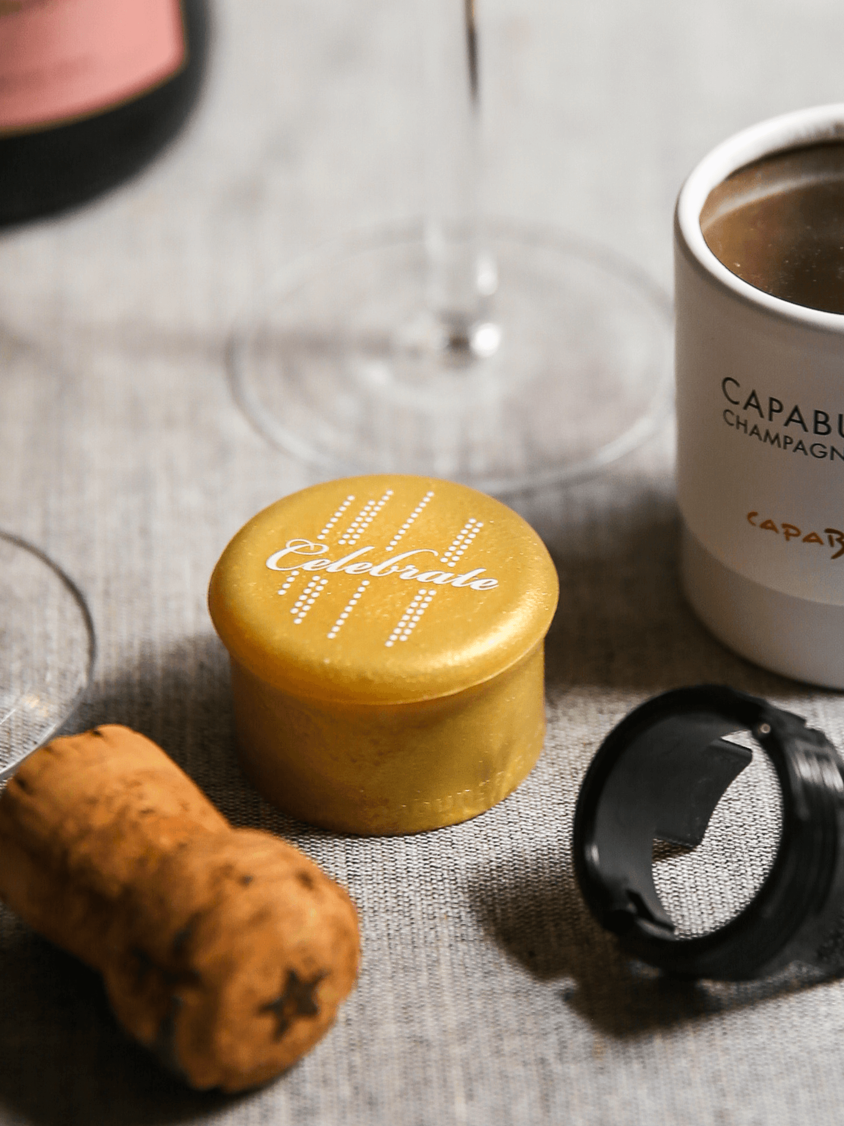 Celebrate Champagne Stopper - Enjoy Bubbles Anytime!